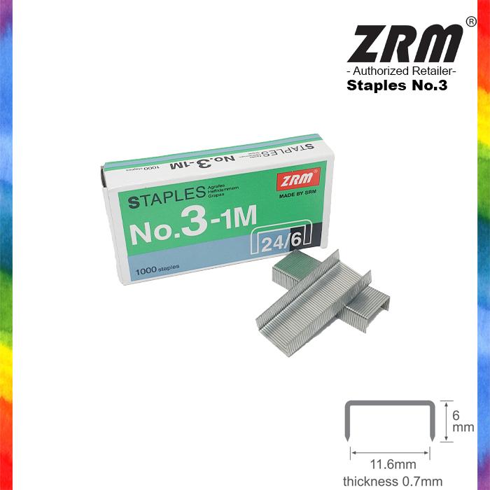 Jual ZRM Isi Staples No.3 24/6 / Refill Hekter Besar No.3 1 box ...