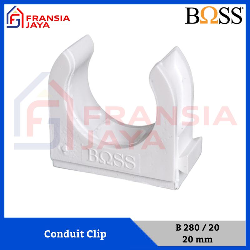 Boss Klem Clip Pipa Conduit Listrik 20 mm PVC B 280 / 20 - Shop | Tokopedia