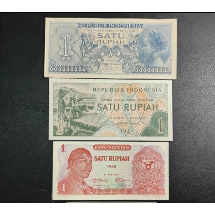 ( SET 3 LEMBAR ) UANG KUNO 1 RUPIAH BEDA GENERASI GRESS - Shop | Tokopedia