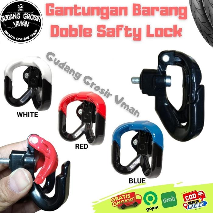 Jual Gantungan Barang Motor Matic Cantolan Barang Universal Safety Lock ...