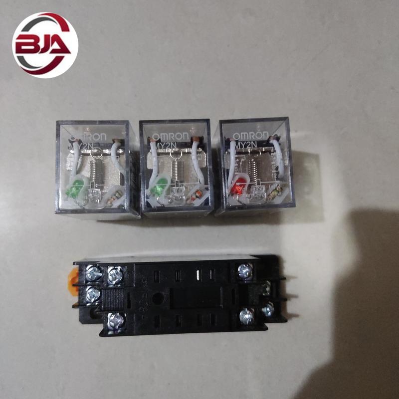 Relay MY2N OMRON MY2-N 8Pin 8 kaki pin 220V 24VDC 12VDC SOCKET PYF08A ...