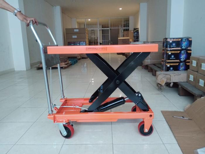 Jual Hand Lift Table Kestone / Table Lift Truck Manual - 350 KG ...