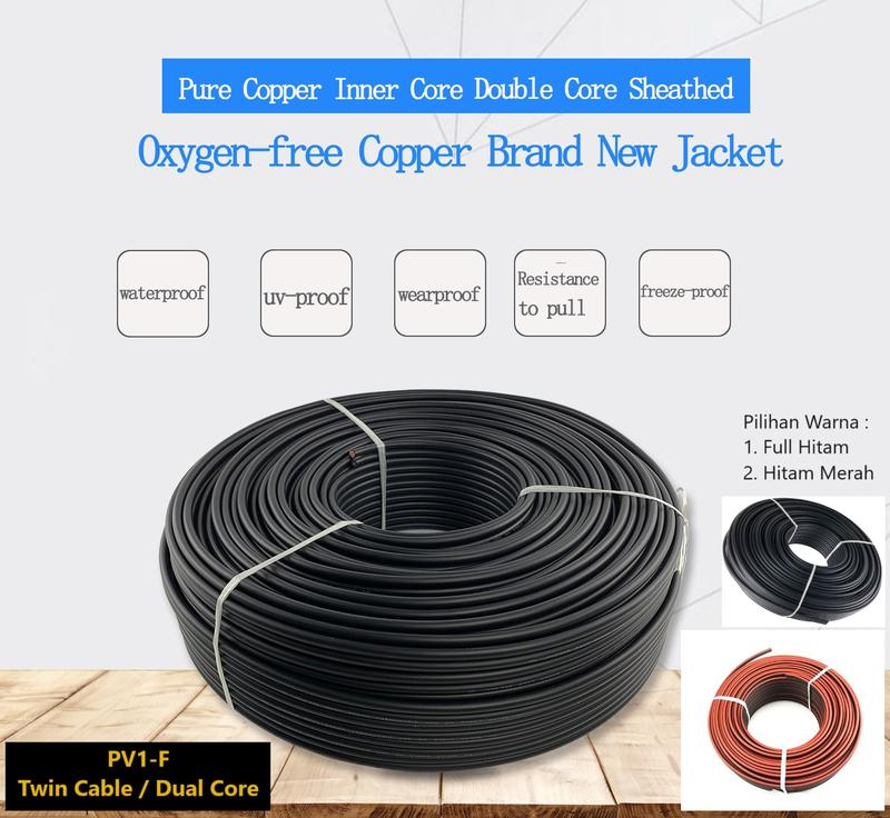 PnTech Solar PV Twin Cable 4 mm 44 A Kabel PLTS PV1-F Meteran - Shop ...