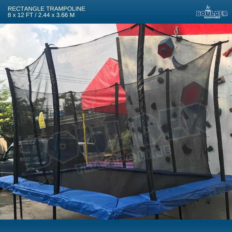 Boulder Rectangle Trampoline 8 x 12FT - Shop | Tokopedia