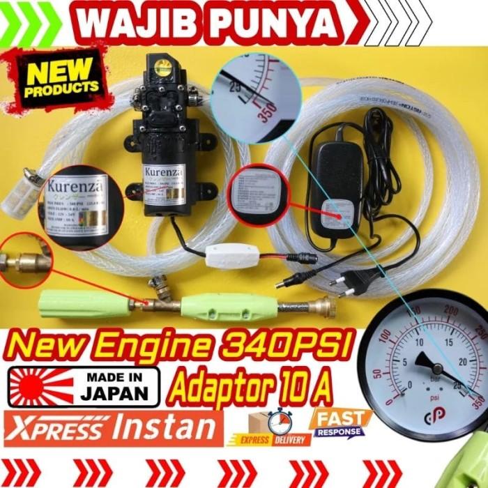 KURENZA New Engine MaxPower 340PSI Pompa Air DC 12 Volt 100 Watt - Shop | Tokopedia