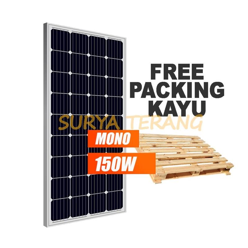 Solar Panel 150Wp Monocrystalline - Shop | Tokopedia