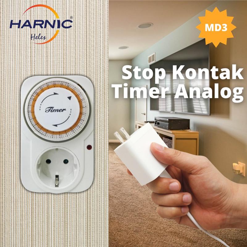 Timer Listrik - Timer Analog - Stop kontak Timer 24 Jam -HELES - Shop ...
