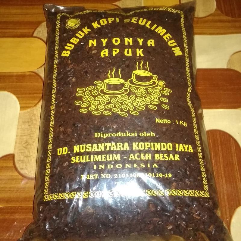 Kopi Aceh Nyonya Apuk bubuk kasar/Kopi Aceh Seulimum 1000 gram - Shop ...