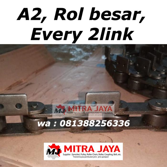 Jual RANTAI C2082 A2 ROL BESAR BESI DOUBLE PITCH CHAIN CONVEYOR C 2082 ...