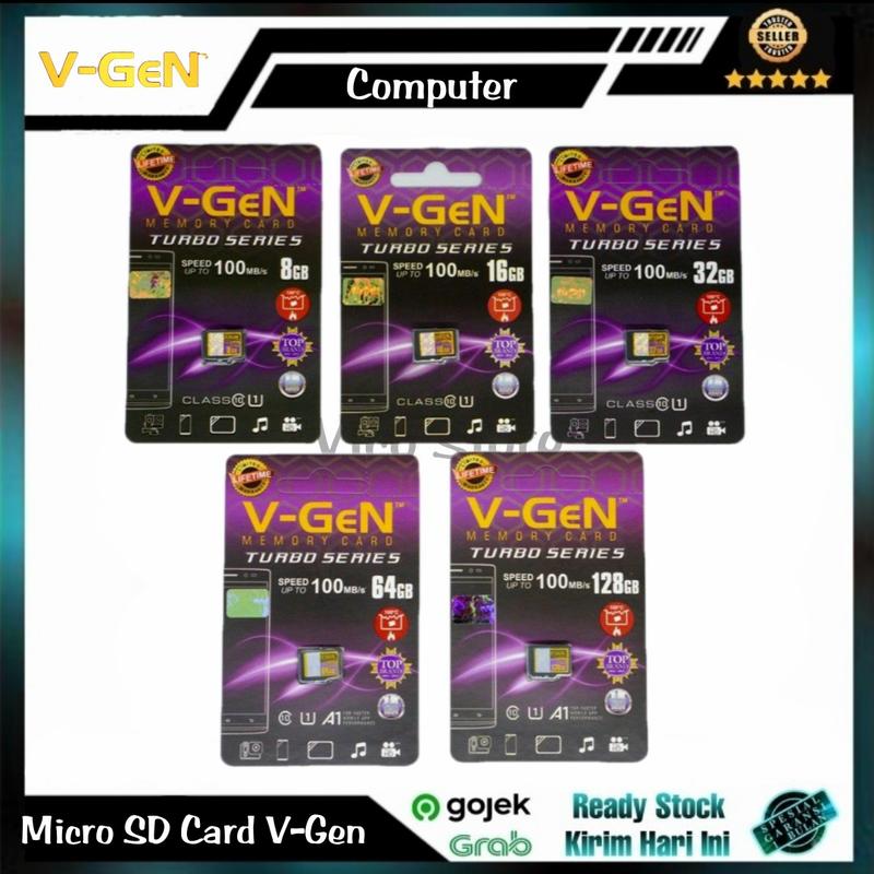 Micro SD Card Memori Vgen 2gb 4gb 8gb 16gb 32gb Class 10 Original Ori ...