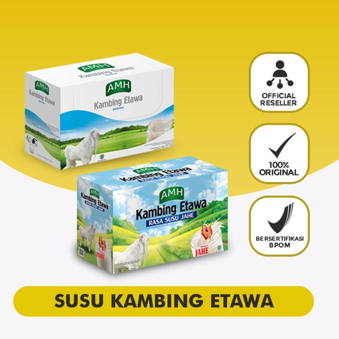 AMH Susu Kambing Etawa Box isi 10 Sachet Rasa Vanilla & Susu Jahe BPOM ...
