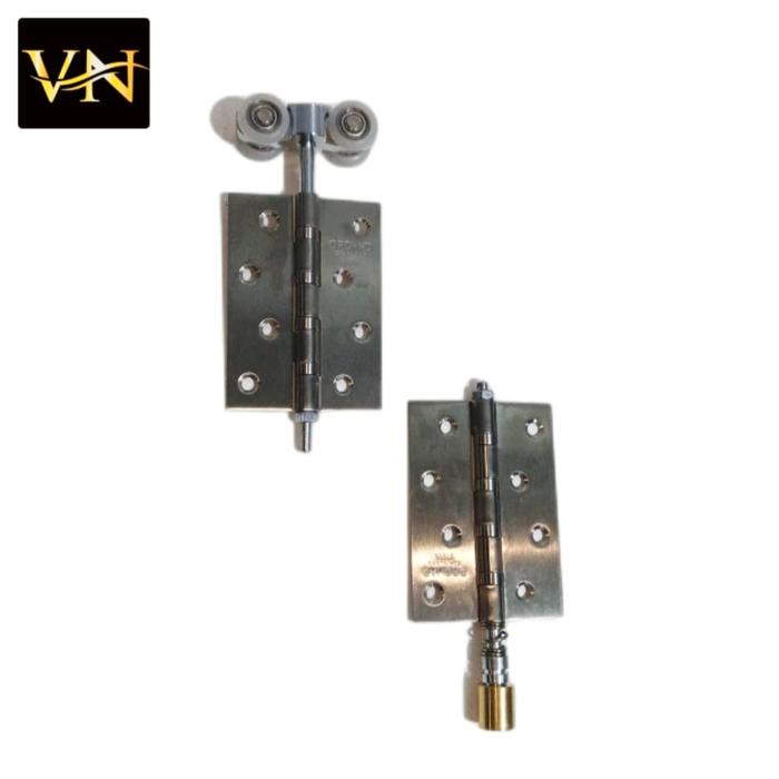 Jual Roda Husky+Engsel Stainless 4" Venezza Rel Pintu Sliding Lipat ...