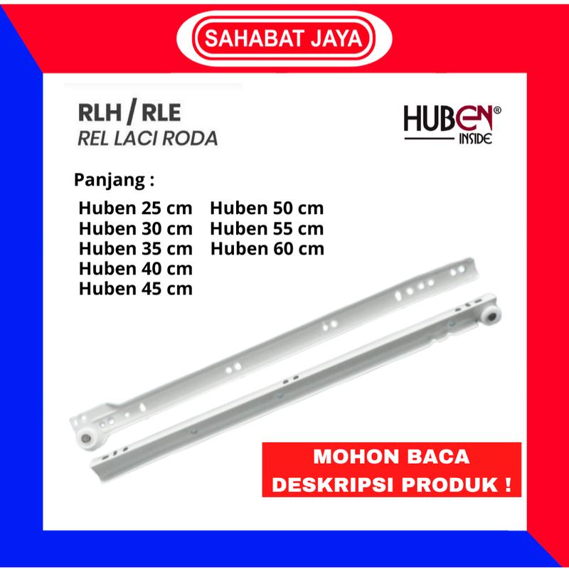 Rel Laci Roda Furniture Drawer Slide HUBEN Cream Putih - Shop | Tokopedia