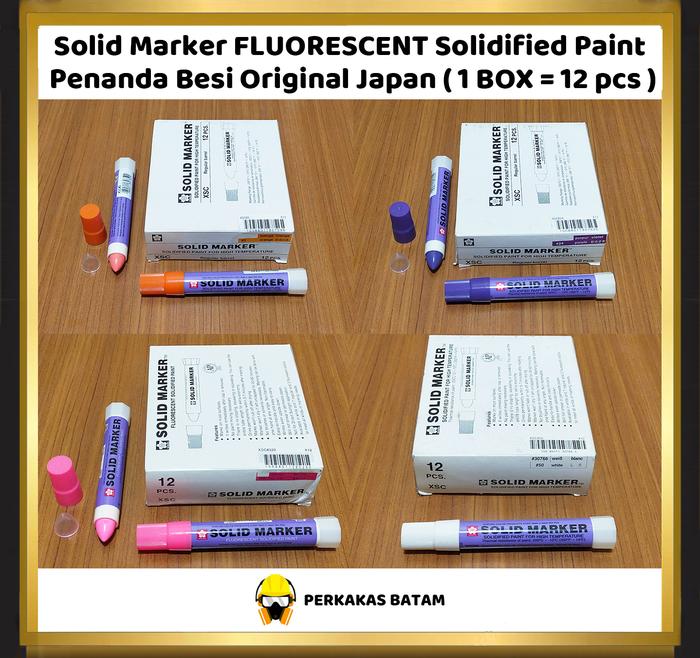 Jual Solid Marker FLUORESCENT Solidified Paint Spidol Penanda Besi ...
