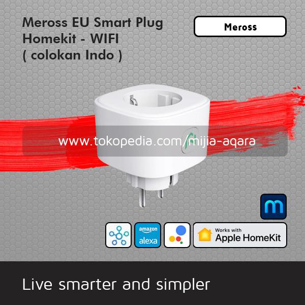 Meross Smart Plug Colokan Soket Indo Homekit - Wifi - Shop | Tokopedia