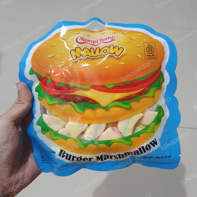 Chomp Chomp mallow BURGER marshmallow permen candy IMPORT - Shop ...