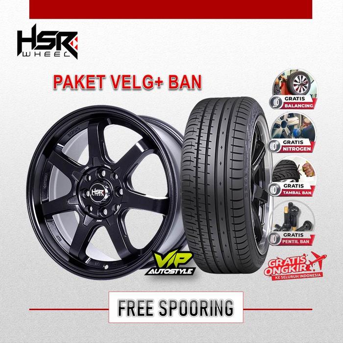 Jual Paket Velg Ban Termurah Ring 16 HSR Boroko TJH Plus Ban 195 50 R16 ...