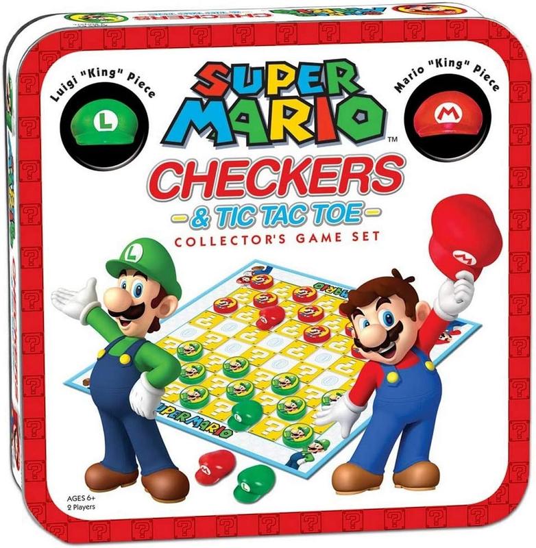 Super Mario Checkers & Tic Tac Toe Collectors Game Set Board - Shop ...