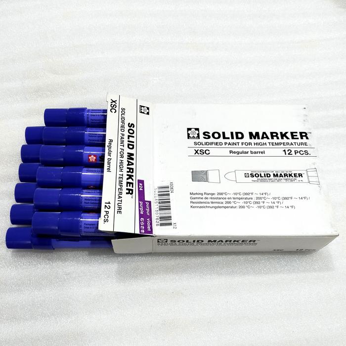 Jual SAKURA Original Solidified Marker Purple ( 1 Pcs | 12 Pcs / Box ...