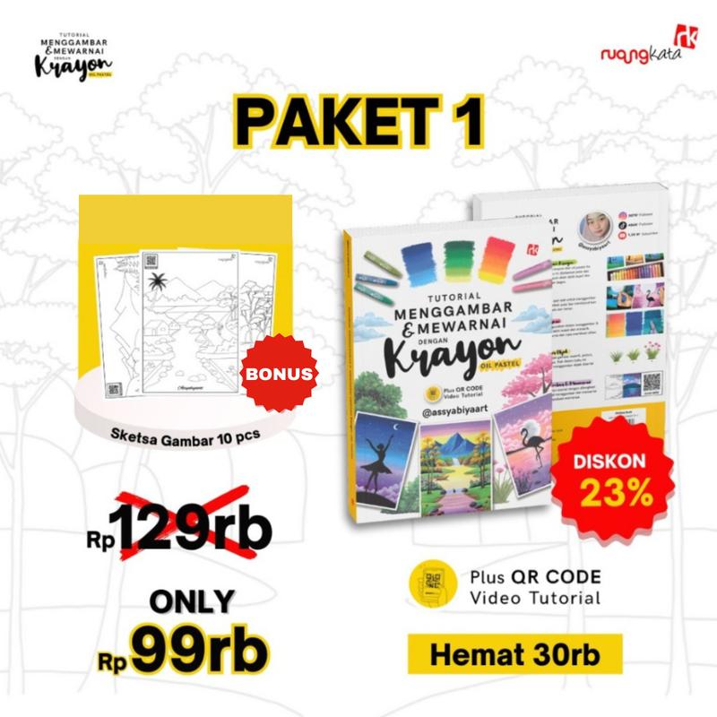 Buku Tutorial Menggambar & Mewarnai Dengan Krayon Oil Pastel - Shop ...