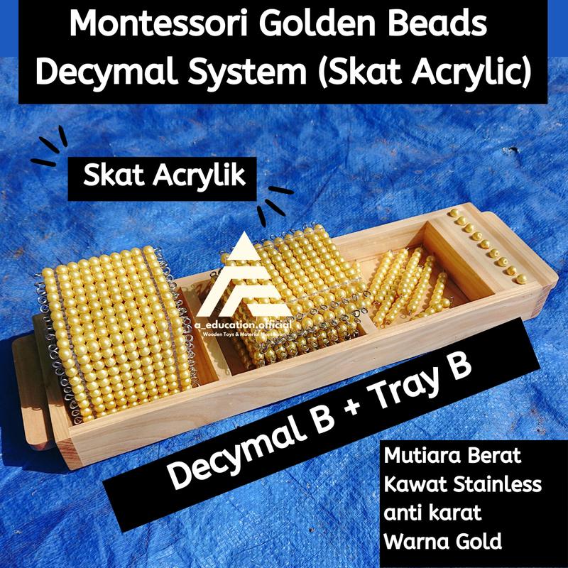 Golden Bead Decimal system Montessori - Shop | Tokopedia