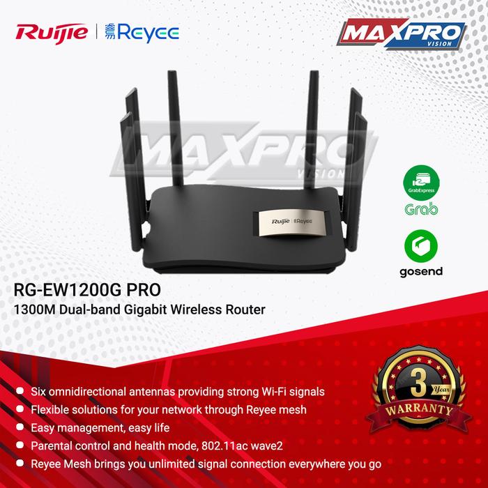Jual RG-EW1200G PRO - RUIJIE REYEE DUAL BAND GIGABIT WIRELESS ROUTER ...