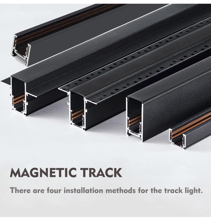 Jual AMC P22 Rail 2 Meter Dimmable Magnetic Track Light System Rel ...