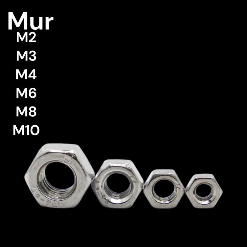 Mur Nut Screw Putih M3 M4 M6 M8 M10 /Baut Mur Nut (ISI PER ITEM - Shop ...