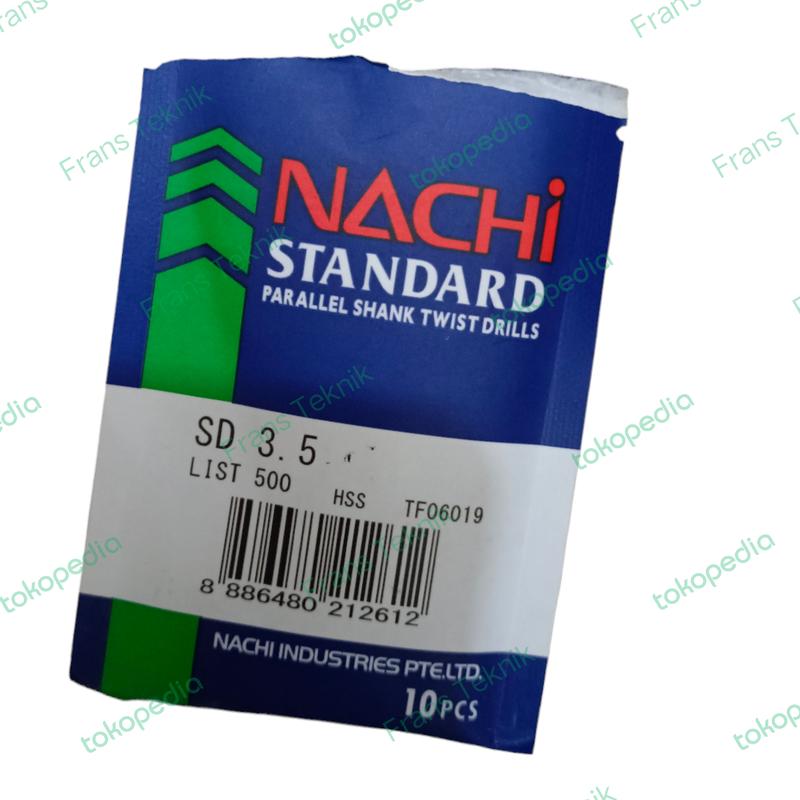 NACHI 3.5 MM MATA BOR BESI HSS - Original jual per pcs - Shop | Tokopedia