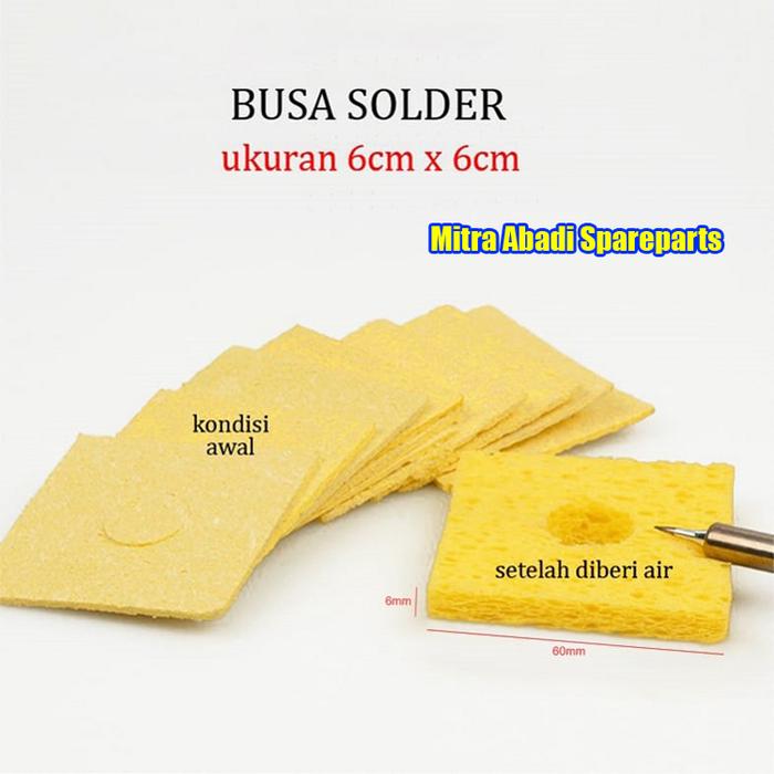 Jual Busa Pembersih/Spons/Sponges Cleaner Mata Solder 6cm*6cm/6*6 cm ...