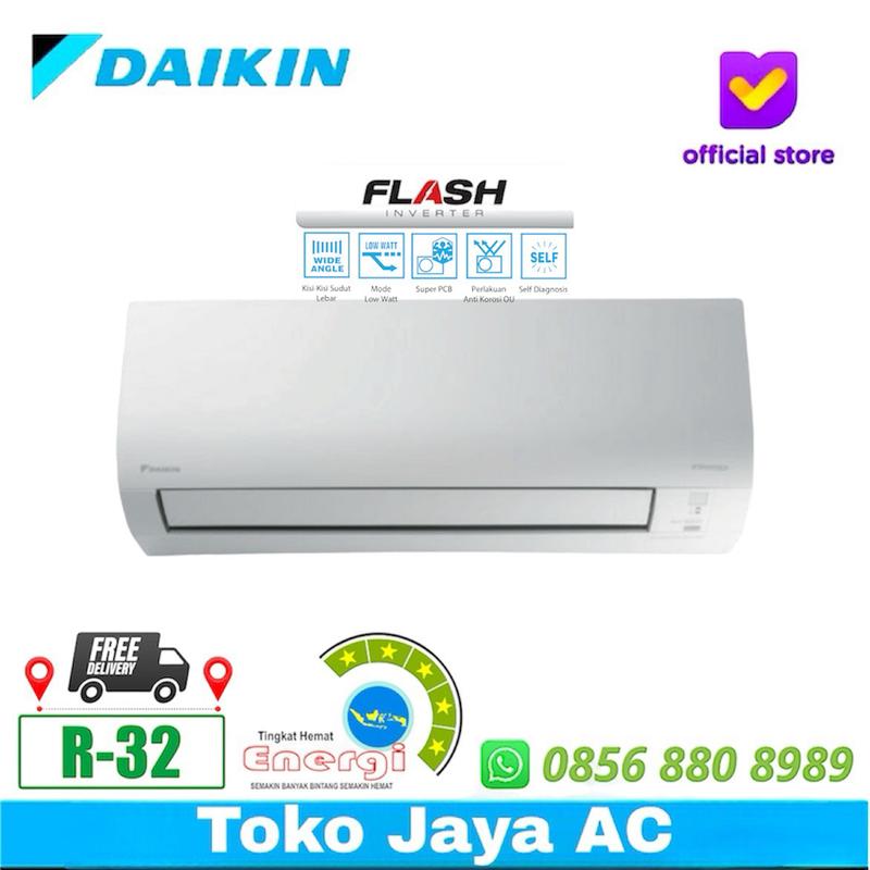 AC DAIKIN Inverter Flash FTKQ35UVM4 ( 1,5 PK ) - Shop | Tokopedia