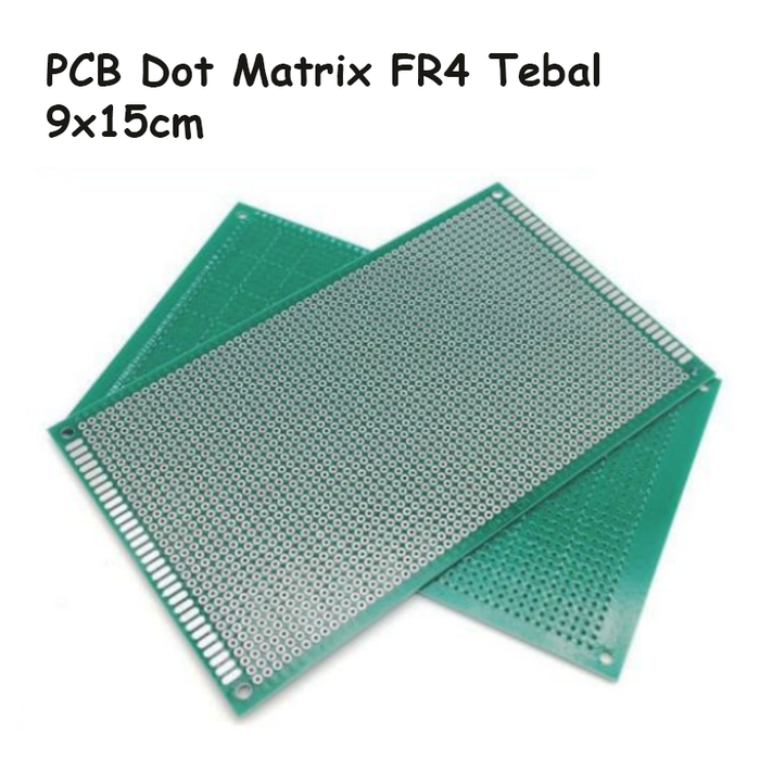 Jual PCB Dot Matrix Hijau 9x15cm FR4 Tebal Fiber Green Lubang - Kota ...