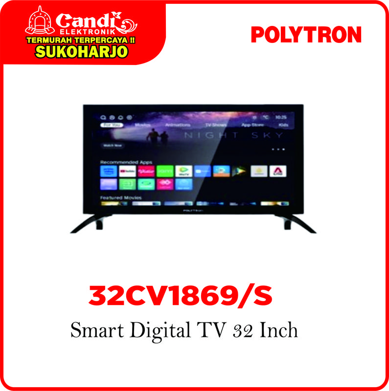 POLYTRON Smart Digital TV 32 Inch 32CV1869/S - Shop | Tokopedia