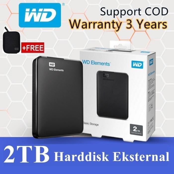 WD Element / Elements 2TB - HD Hard Disk Eksternal External 2.5 HDD3.0 ...
