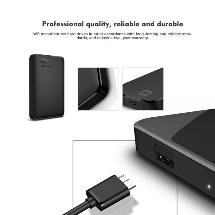 WD Element / Elements 2TB - HD Hard Disk Eksternal External 2.5 HDD3.0 ...