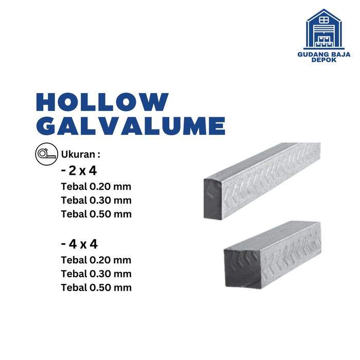 Jual Hollow 4x4 dan 2x4 Hollow Galvalume Holo Plafon - Kota Depok ...
