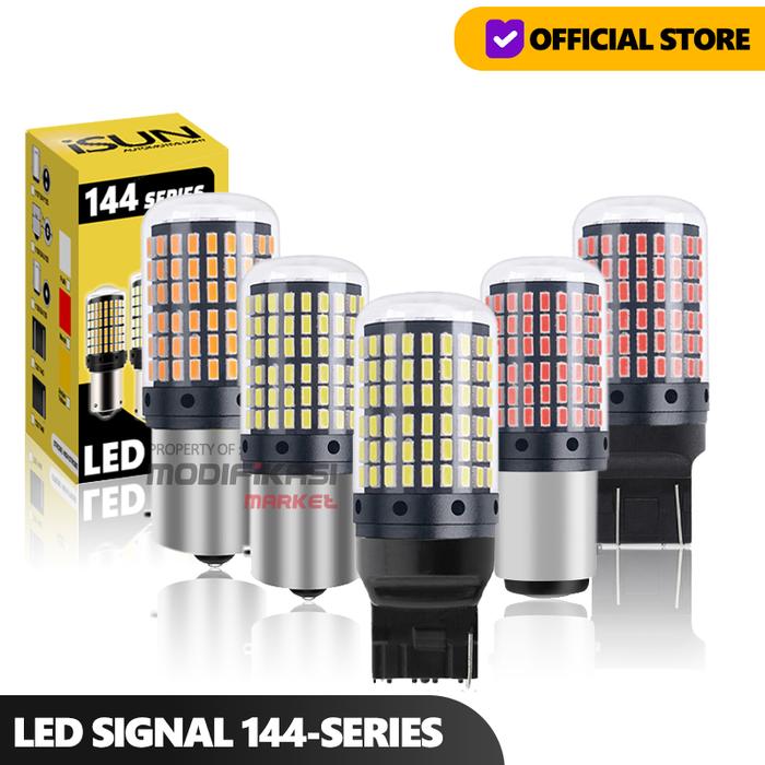Jual Lampu Sein Sen Brake Rem 144 Titik SMD 1157 1156 BAU15S T20 7440 ...