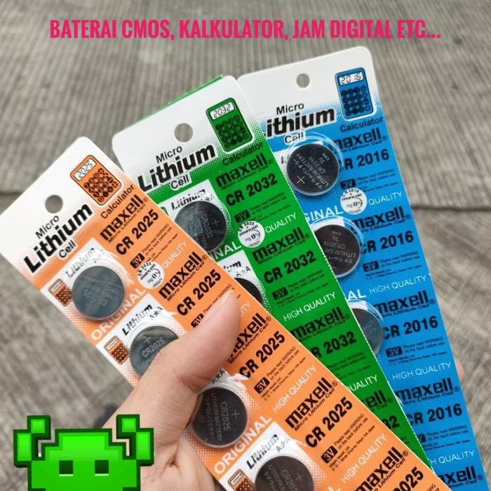 Promo Maxell Baterai Lithium 3V CR2032 CR2025 CR2016 Micro Cell untuk ...