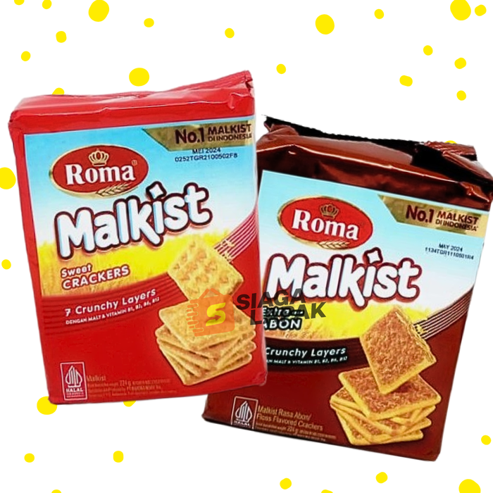 Promo Roma Malkist Family Pack 224gr All Varian Crackers Abon Biskuit ...