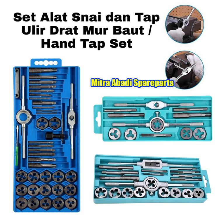Set Alat Snai dan Tap Ulir Drat Mur Baut / Hand Tap Set - Shop | Tokopedia