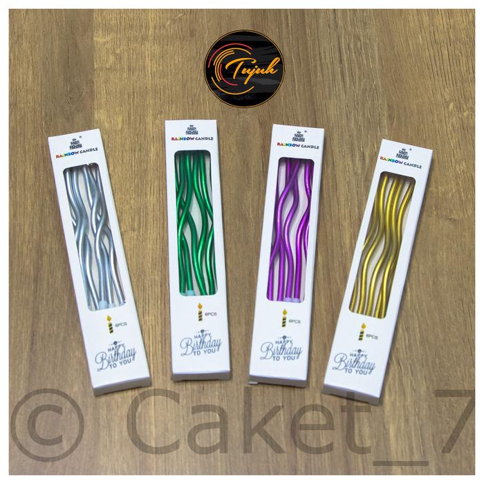 Jual Lilin ulir Spiral Panjang / Lilin Ulir Ulang Tahun Aneka warna ...