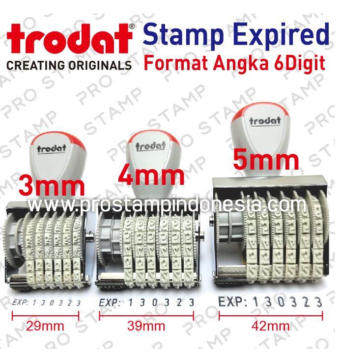 Jual Stempel Expired / EXP Format Angka 6digit - Angka 4mm - Kab ...