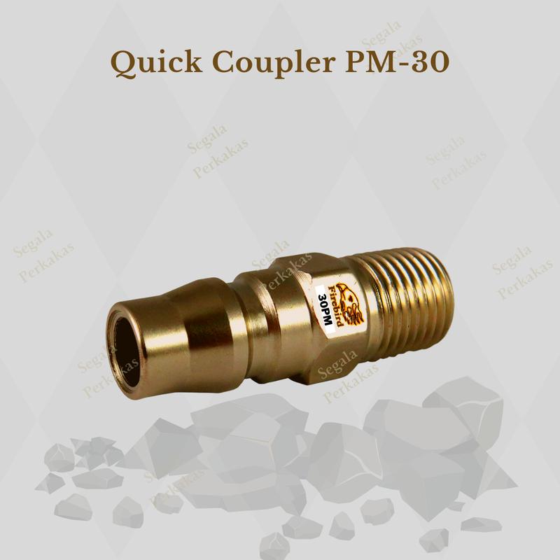 Quick Coupler PM 30 Firebird Sambungan Selang Compressor 3/8 - Shop ...