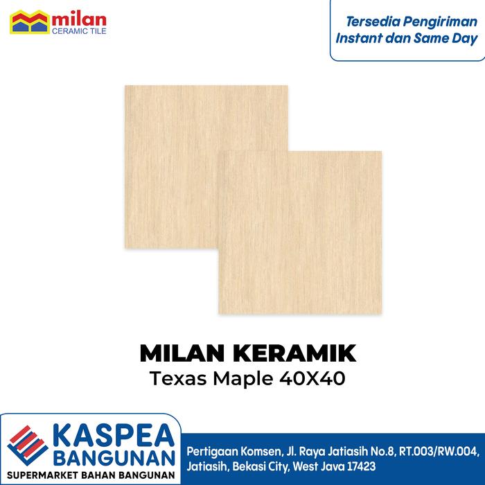 Jual MILAN KERAMIK LANTAI MOTIF KAYU TEXAS MAPLE 40X40 - KW2 - Kota ...