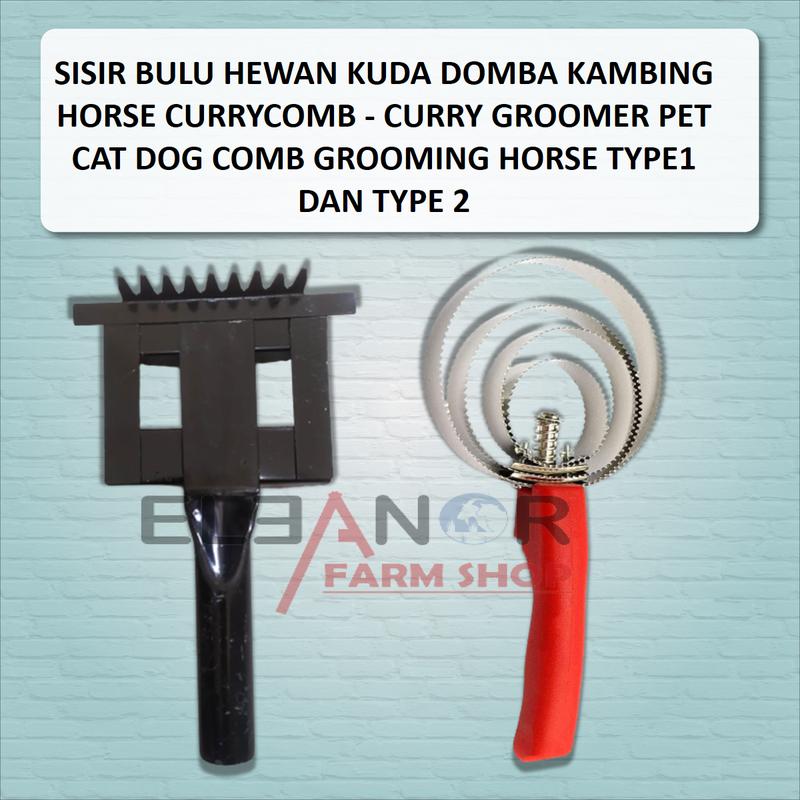 Sisir Hewan Kuda / Horse Currycomb - Curry Groomer Pet Cat Dog - Shop | Tokopedia