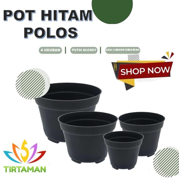 Pot Plastik Hitam / Pot Tanaman Hitam Uk. 8 10 12 15 cm - Shop | Tokopedia
