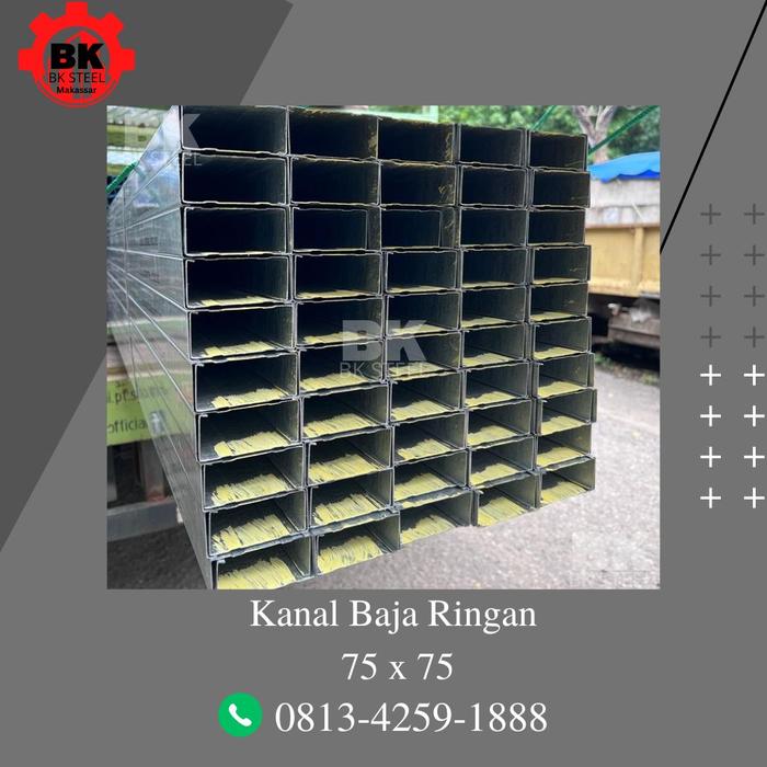 Jual KANAL C 75 x 75/ CNP Baja Ringan (Tebal 0,75 mm, FULL) Panjang 6 ...