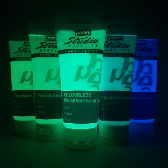 Jual Pebeo Glow In The Dark Acrylic Paint 100 ml Phosphorescent Gel ...