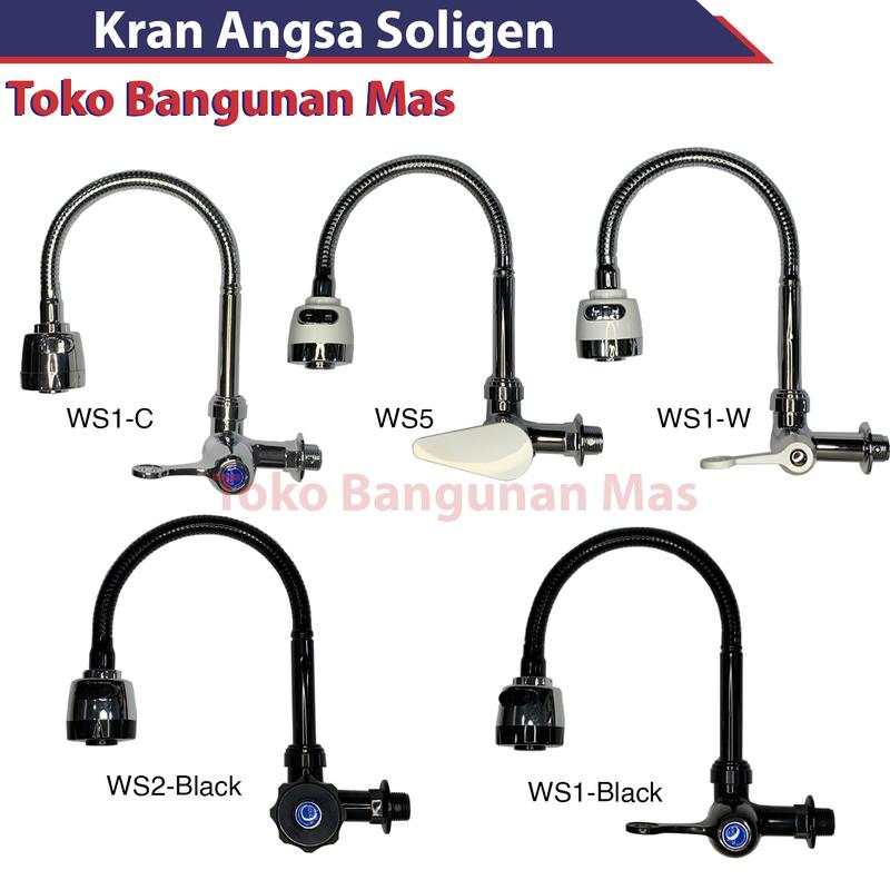 Kran Angsa Flexibel SOLIGEN ws5 / KRAN BAK CUCI PIRING PUTAR SOLIGEN ...