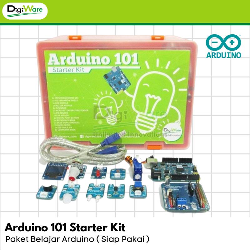 Arduino 101 Learning Kit Paket Belajar Arduino 101 Shop Tokopedia